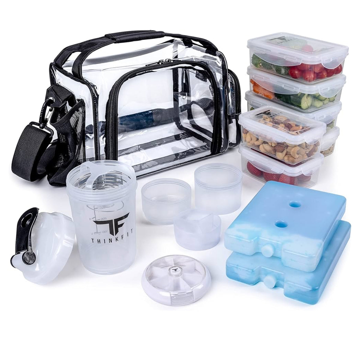 Lonchera Termica ThinkFit para 6 comidas transparente – Fitness Market ...