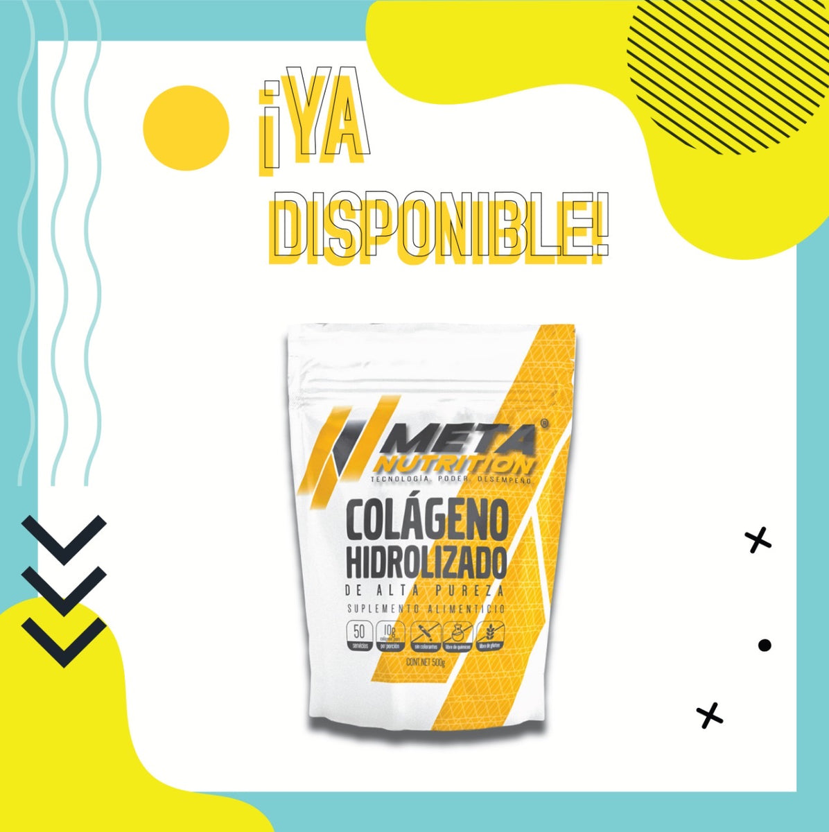 Colágeno Hidrolizado Puro Meta Nutrition – Fitness Market México